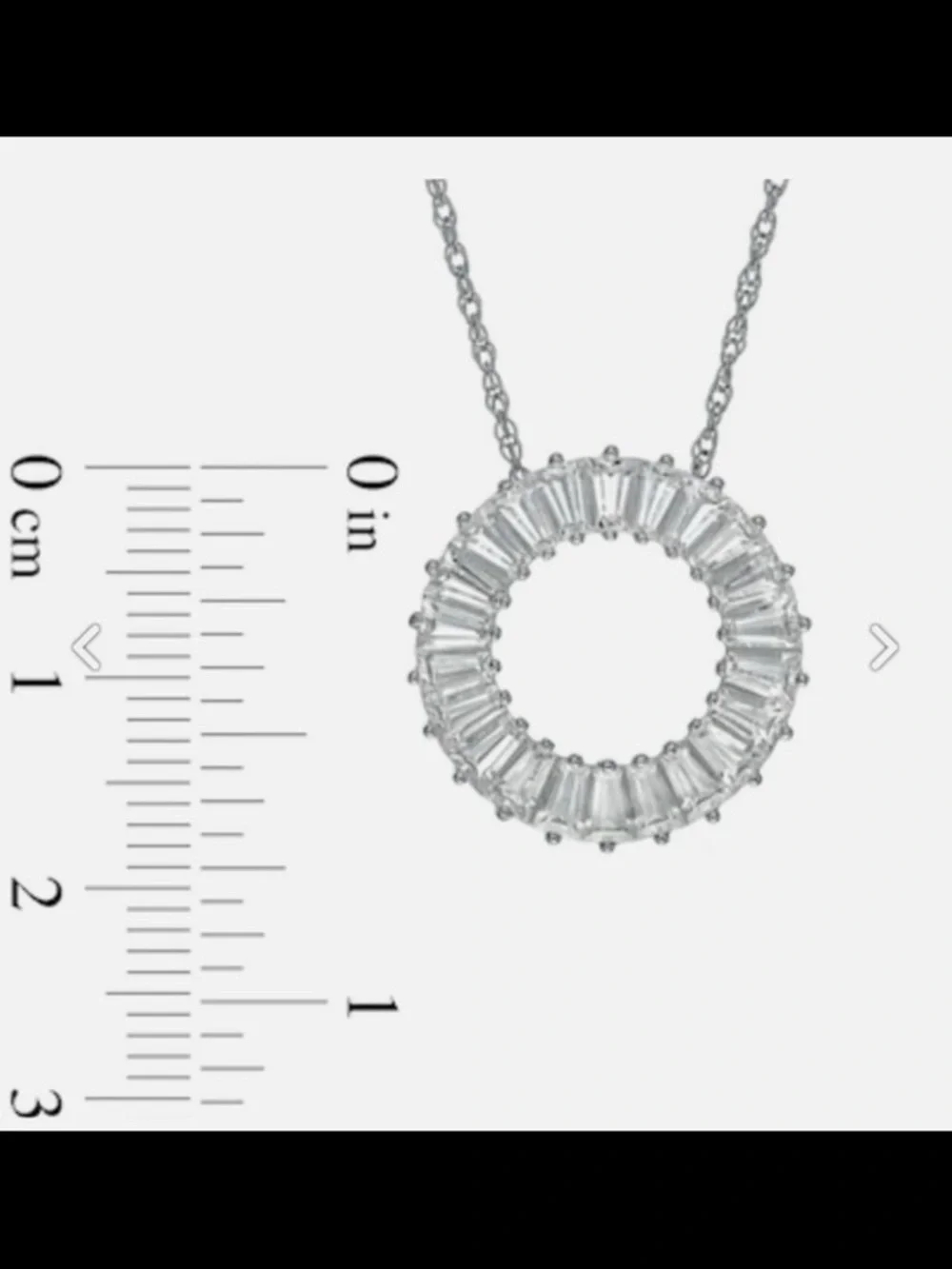 Zales | Jewelry | Zales Baguette White Labcreated Sapphire Circle ...